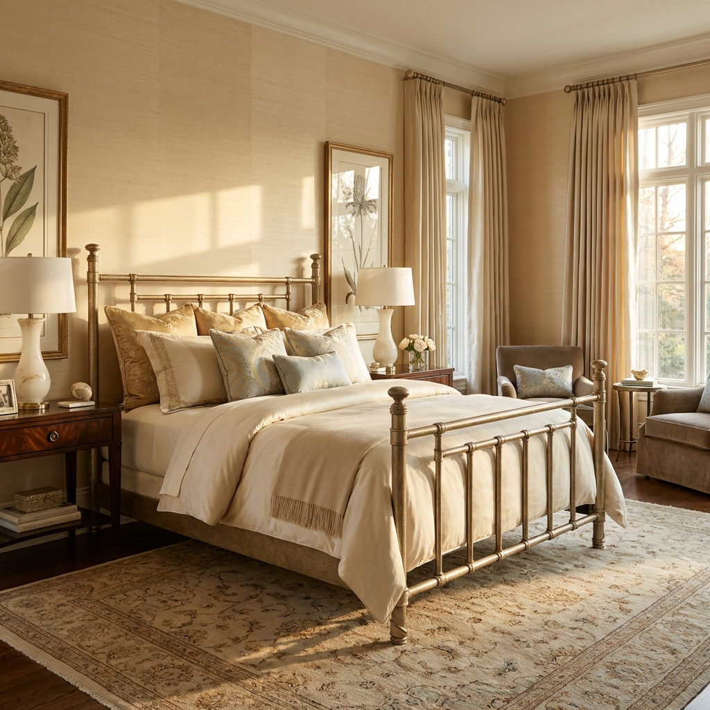All Beds - High-end Iron Beds & Luxury Upholstered Beds - Wesley Allen ...